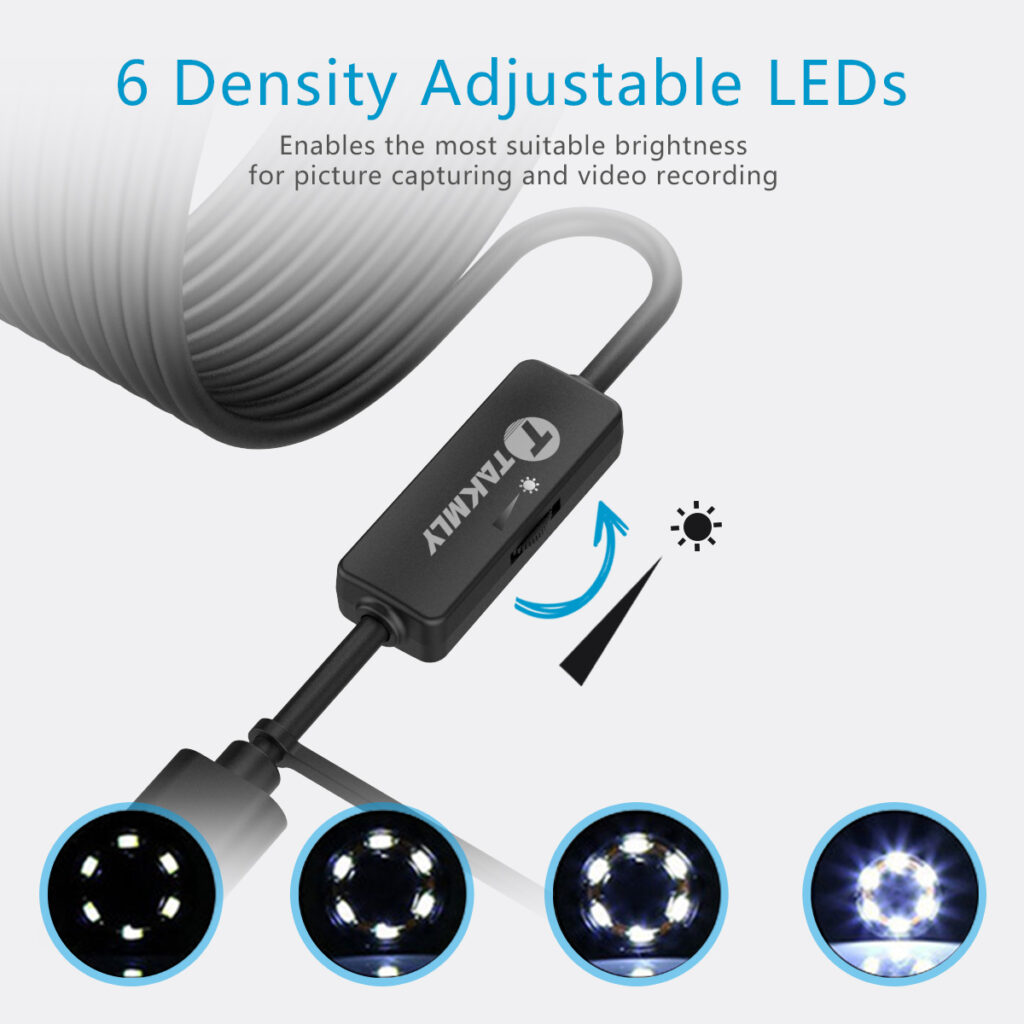 USB Endoscope 3 in 1 Borescope 5.5mm Ultra Thin Waterproof Inspection ...