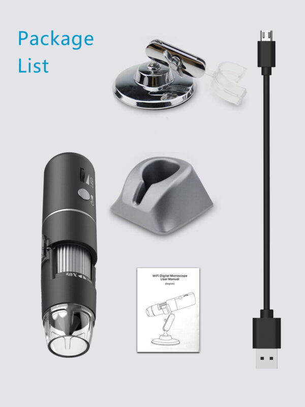 Wireless Digital WiFi USB Microscope 50X To 1000X Magnification Mini ...